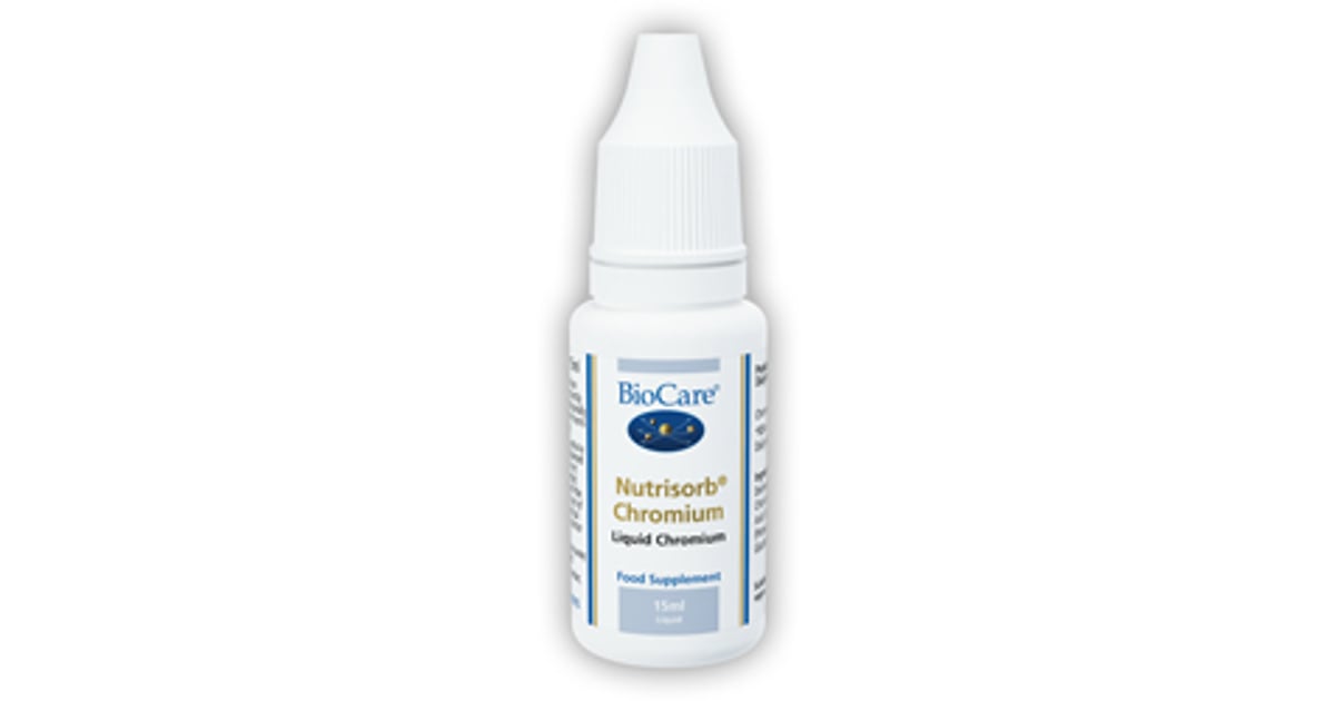 Helios Homeopathy - Shop - Nutrisorb Chromium Liquid 15ml (Biocare)